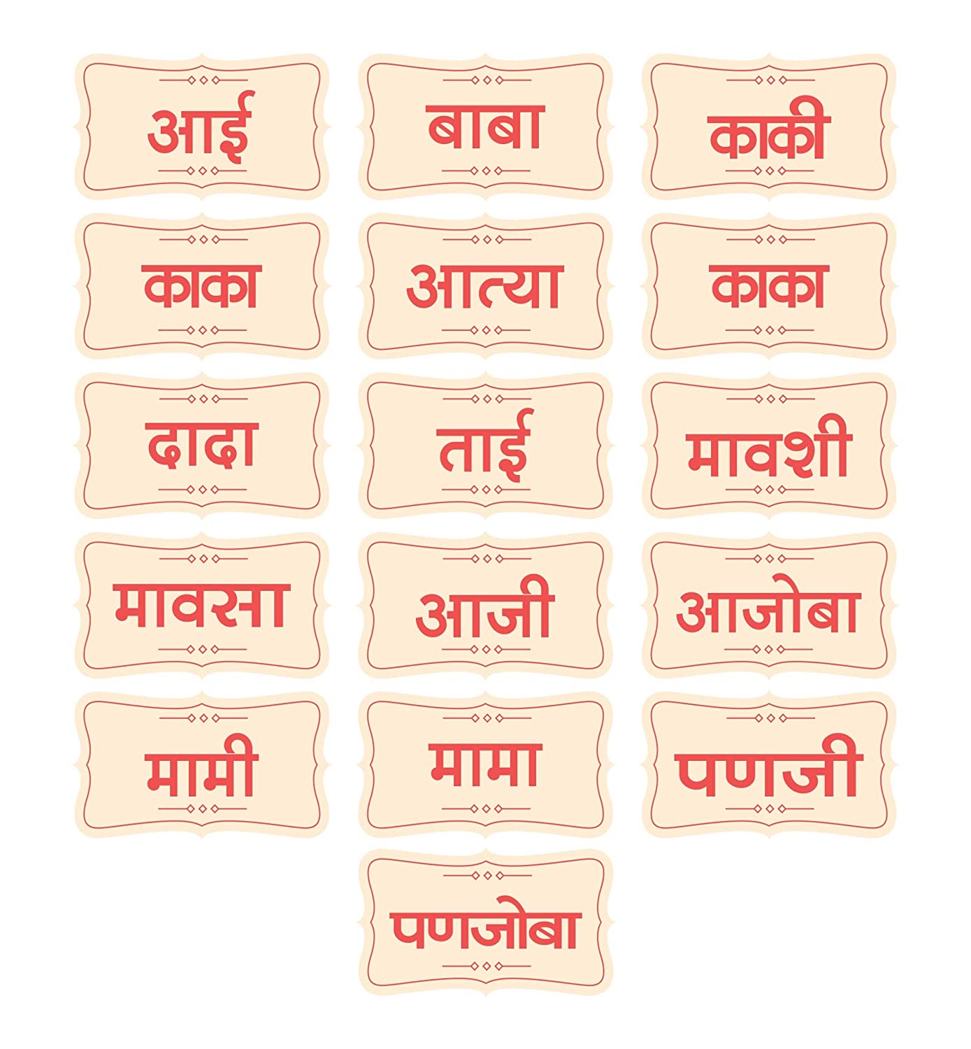 SVM CRAFT Marathi Baby Shower Props -16 Pieces – SVMCraft